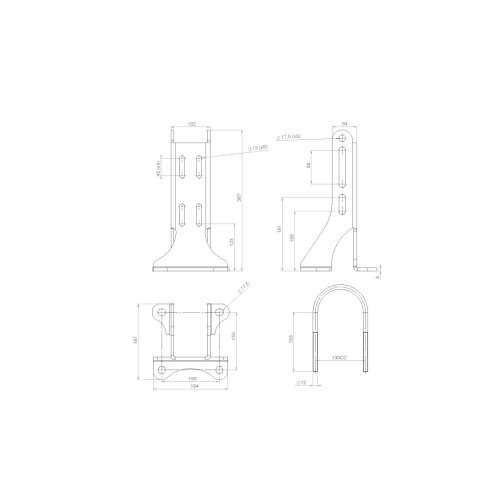 MAFI 2414 Heavy Wall Mount System