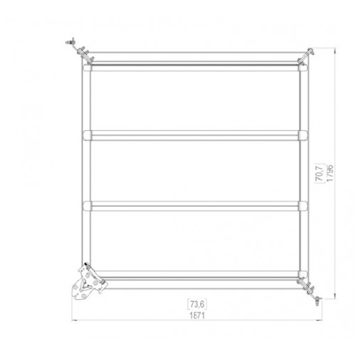 MAFI 4611 Modular FreeStanding RoofTop Solution 3x3