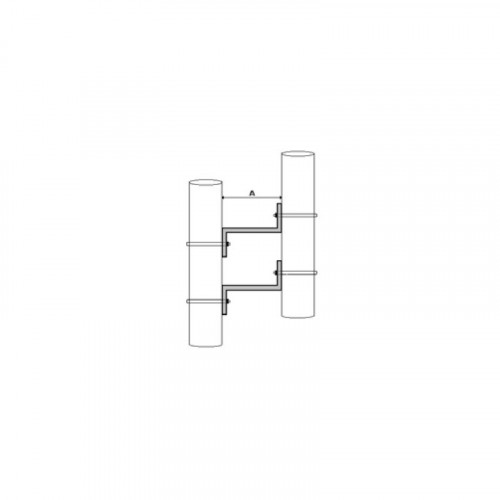 Large Parallel Stand Off Bracket - 140 x 205 x 8mm - Folded Mild Steel ...