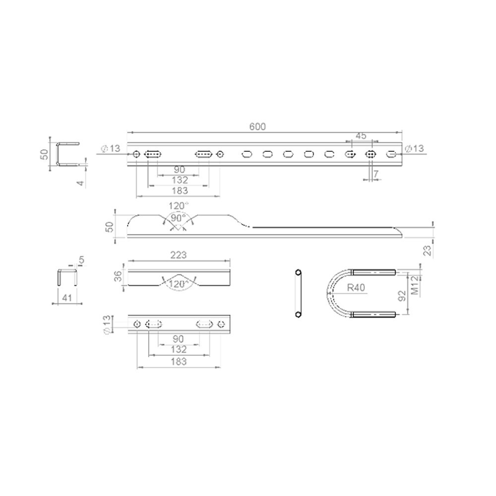 MAFI 3263 Tube Offset Kit to Fit 60.3 & 76.1mm Tube