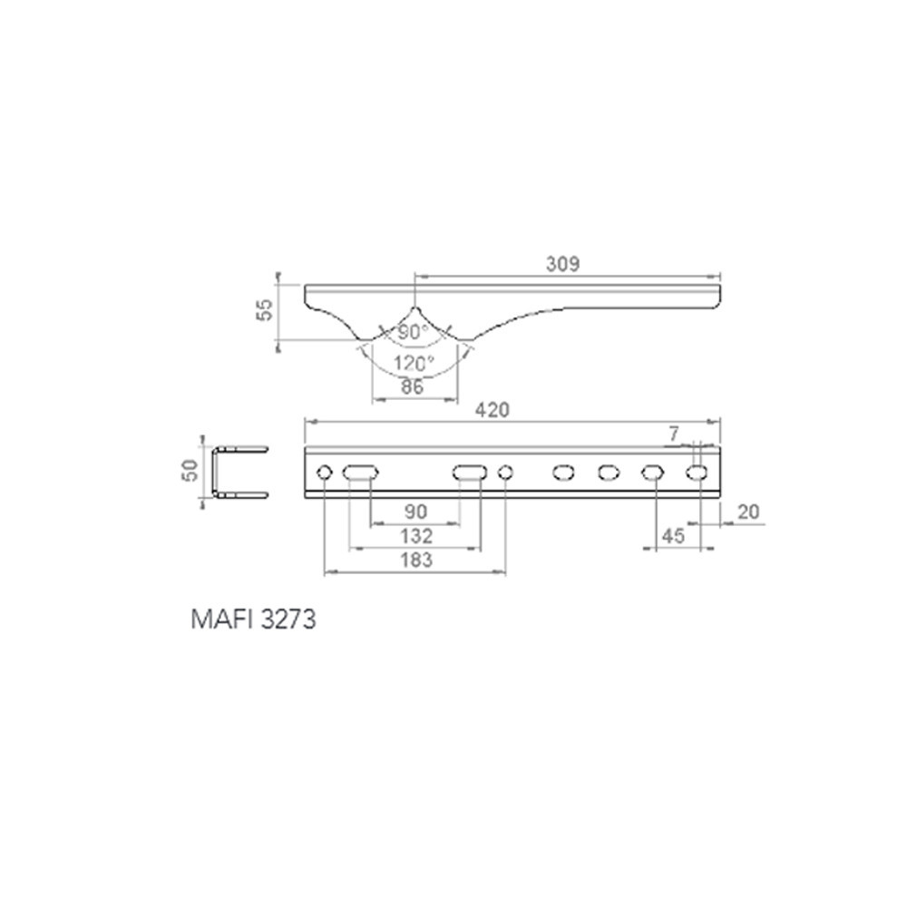 MAFI 3273 Tube Offset Kit to Fit 60.3 & 76.1mm