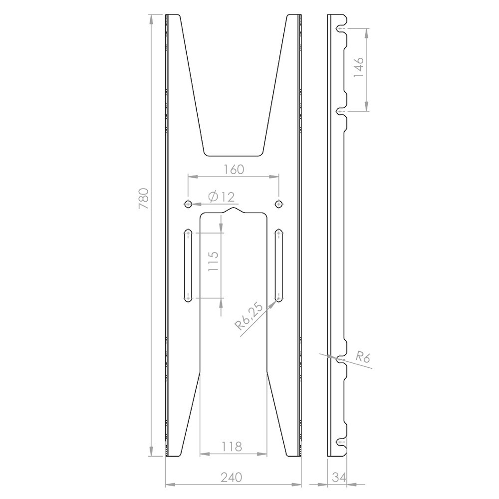 MAFI 4019-4 Quad RRU Mount