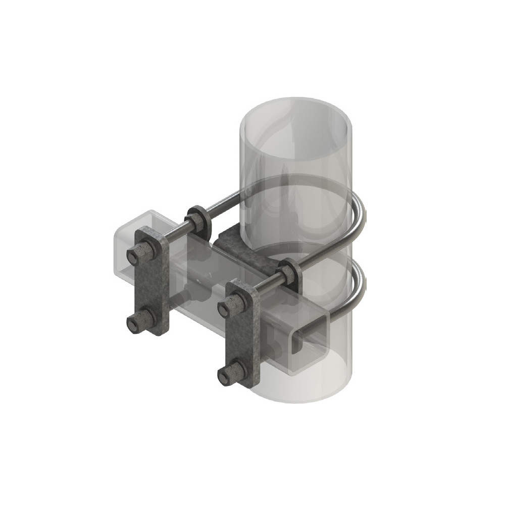 MAFI 5320 Cross Over Plate - For joining 75mm dia tubes to 50x50/60x60 ...