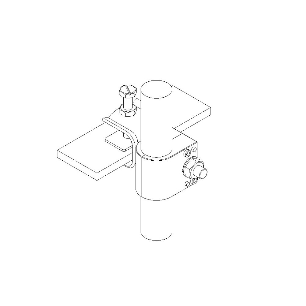GCA Ltd Black Single Clamp Assembly BW7 for 1 x 1-1/4" or 6-50 Feeder ...