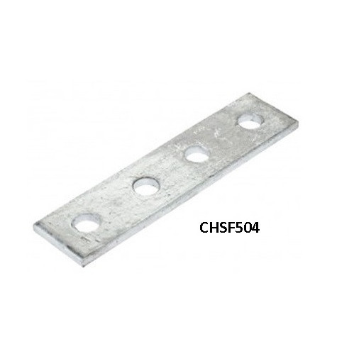 CHSF504 Flat Plate 4 Hole for Slotted Channel Hot Dipped Galv