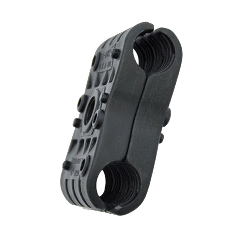 2P-DW18mm Double Black Clamp for 18mm Cable