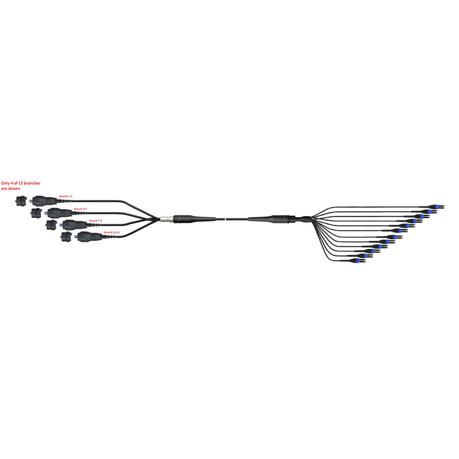 H+S MLE Multicore 24 Fibre (12 pair) FullAXS Direct 60m SM