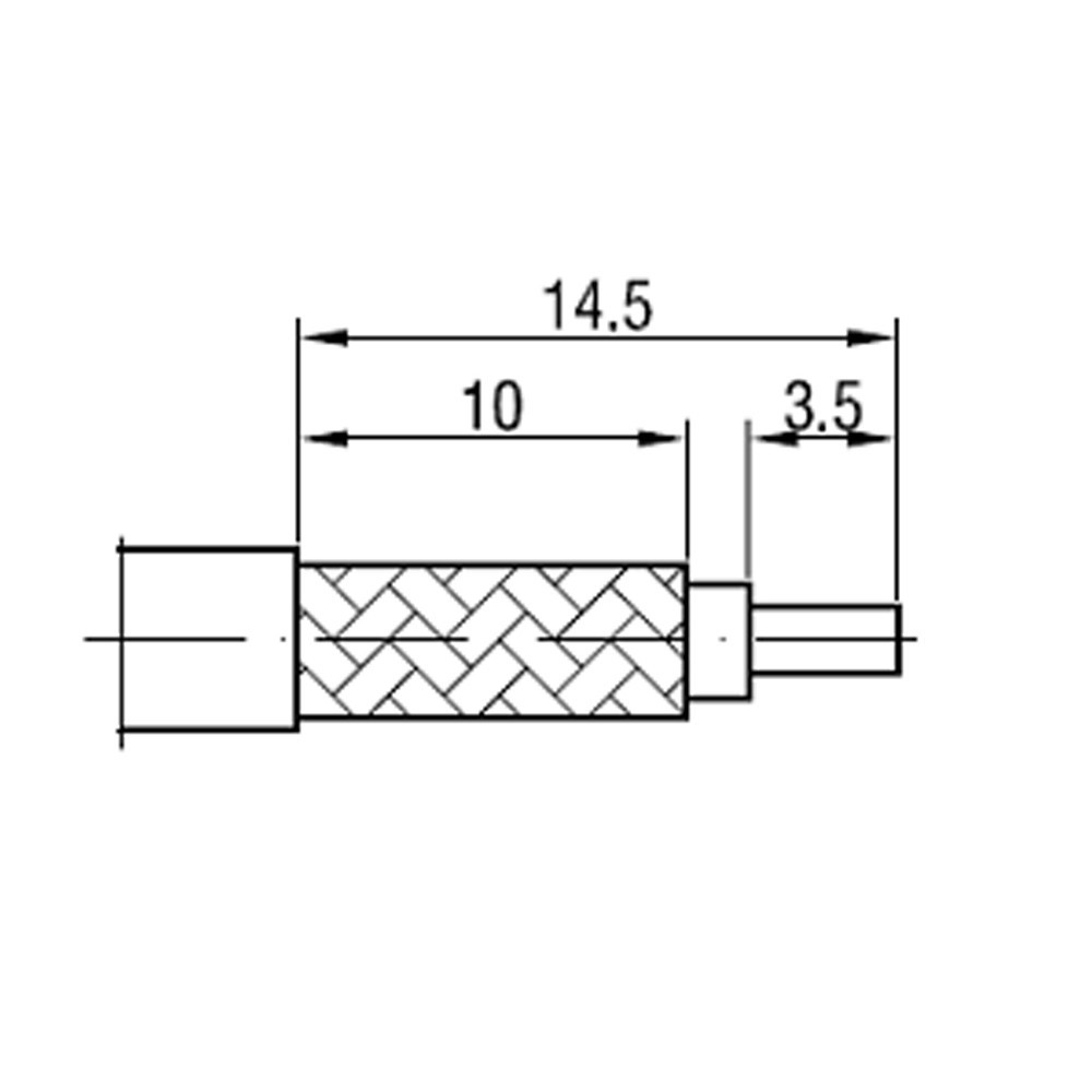 N-Type Female Connector for RG8 Cable.