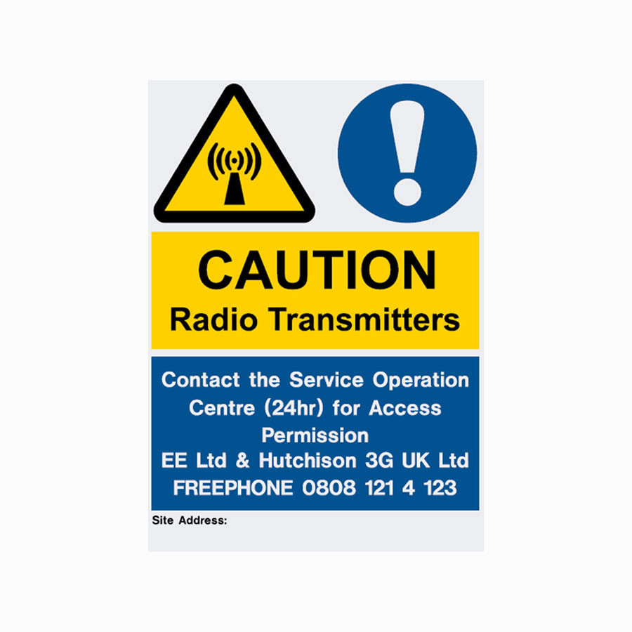 Labelling - SIGN A SW (EE-H3G) - Caution Radio Transmitters - EE H3G ...