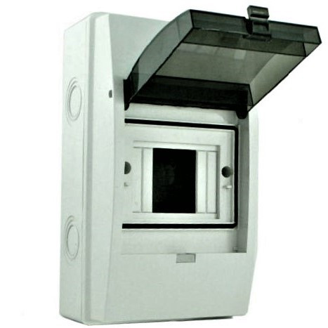 Hellermann Mini Distribution Board, Mini 4 Module (with clear window)